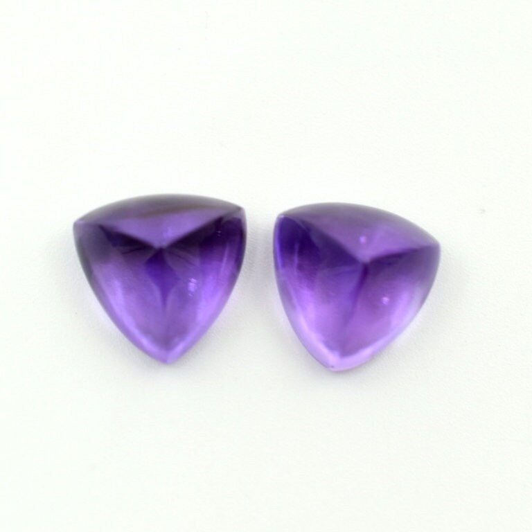 Natural Amethyst Sugarloaf Gemstone 2piece pair Top Quality | Etsy