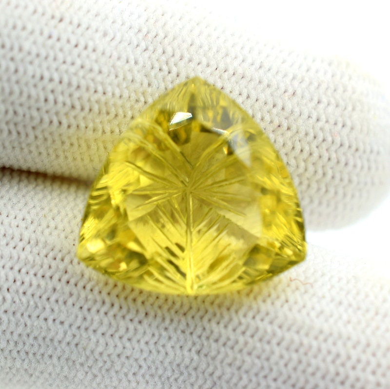 Natural Lemon Faceted High Quality Lemon Semi Precious stone | Etsy