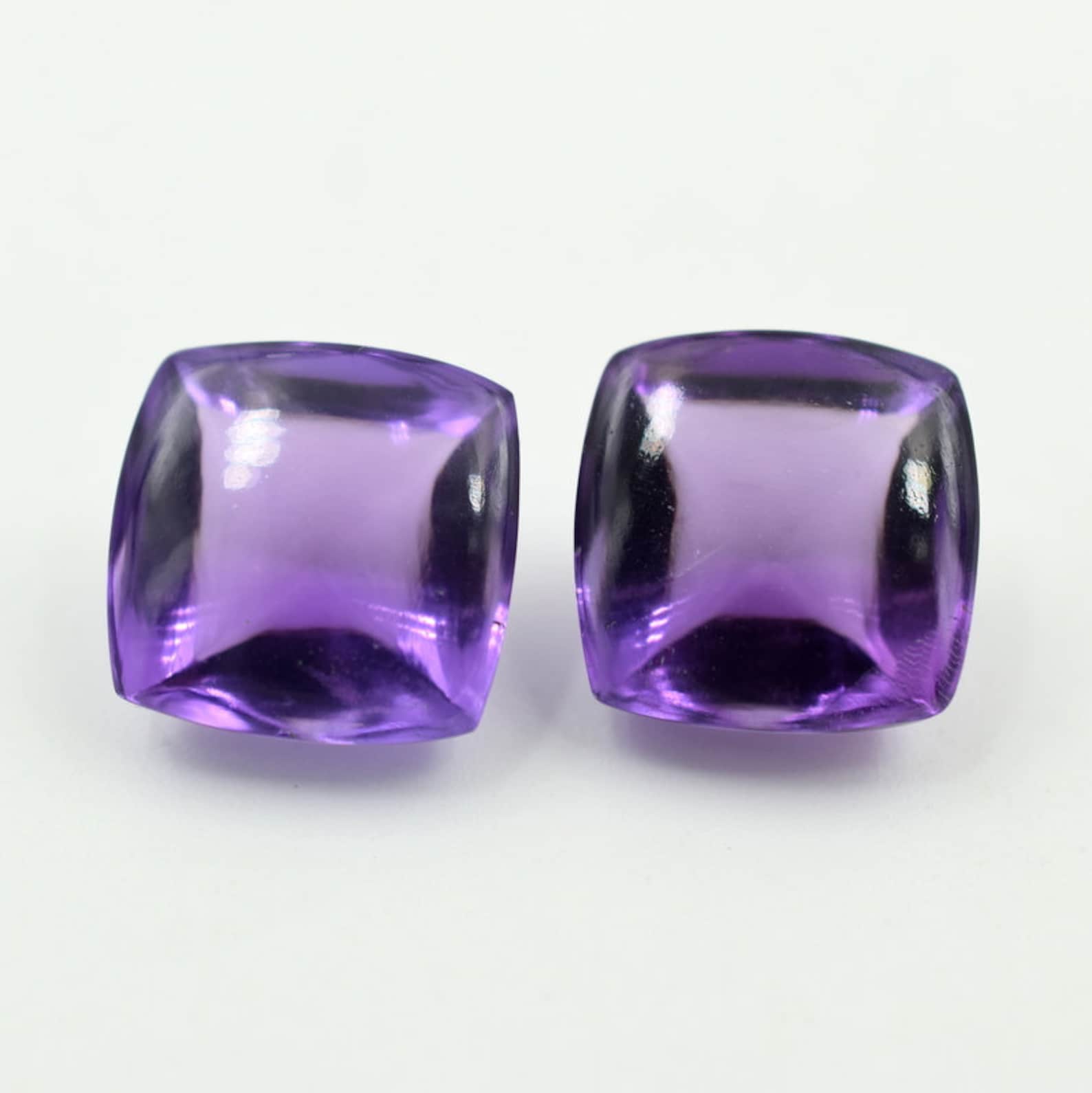 Natural Amethyst Sugarloaf Gemstone 2piece Pair Top Quality - Etsy