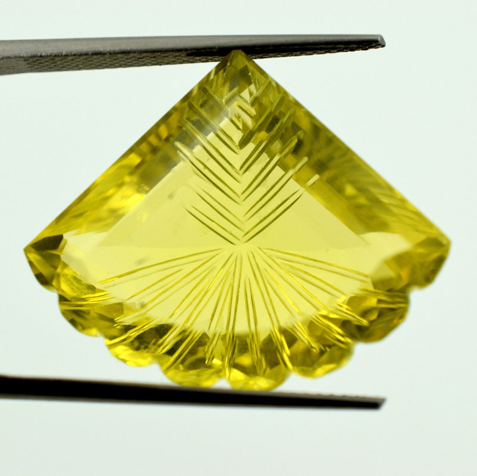 Natural Lemon Faceted High Quality Lemon Semi Precious Stone - Etsy