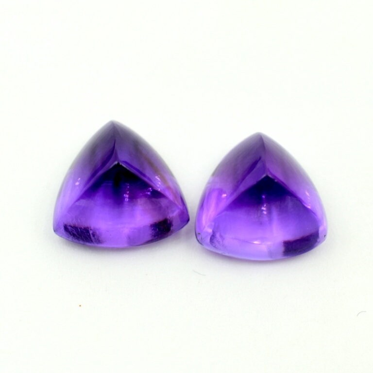 Natural Amethyst Sugarloaf Gemstone 2piece Pair Top Quality - Etsy UK