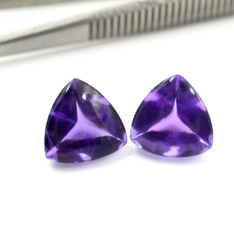 Natural Amethyst Sugarloaf Gemstone 2piece pair Top Quality | Etsy