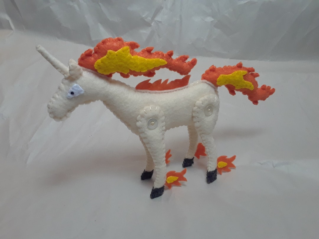 Rapidash Mini Felt Plush - Etsy