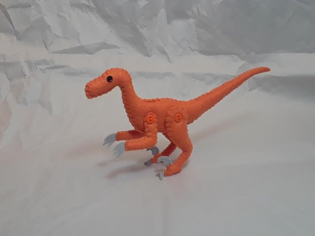 Velociraptor Felt Plush - Etsy