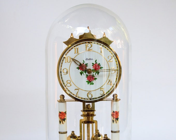 Vintage S. Haller Simonswald Mechanical 400 Day Anniversary Clock With ...