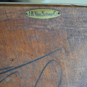 Mid Century JB Van Sciver Blonde Walnut End Table 26" - Etsy