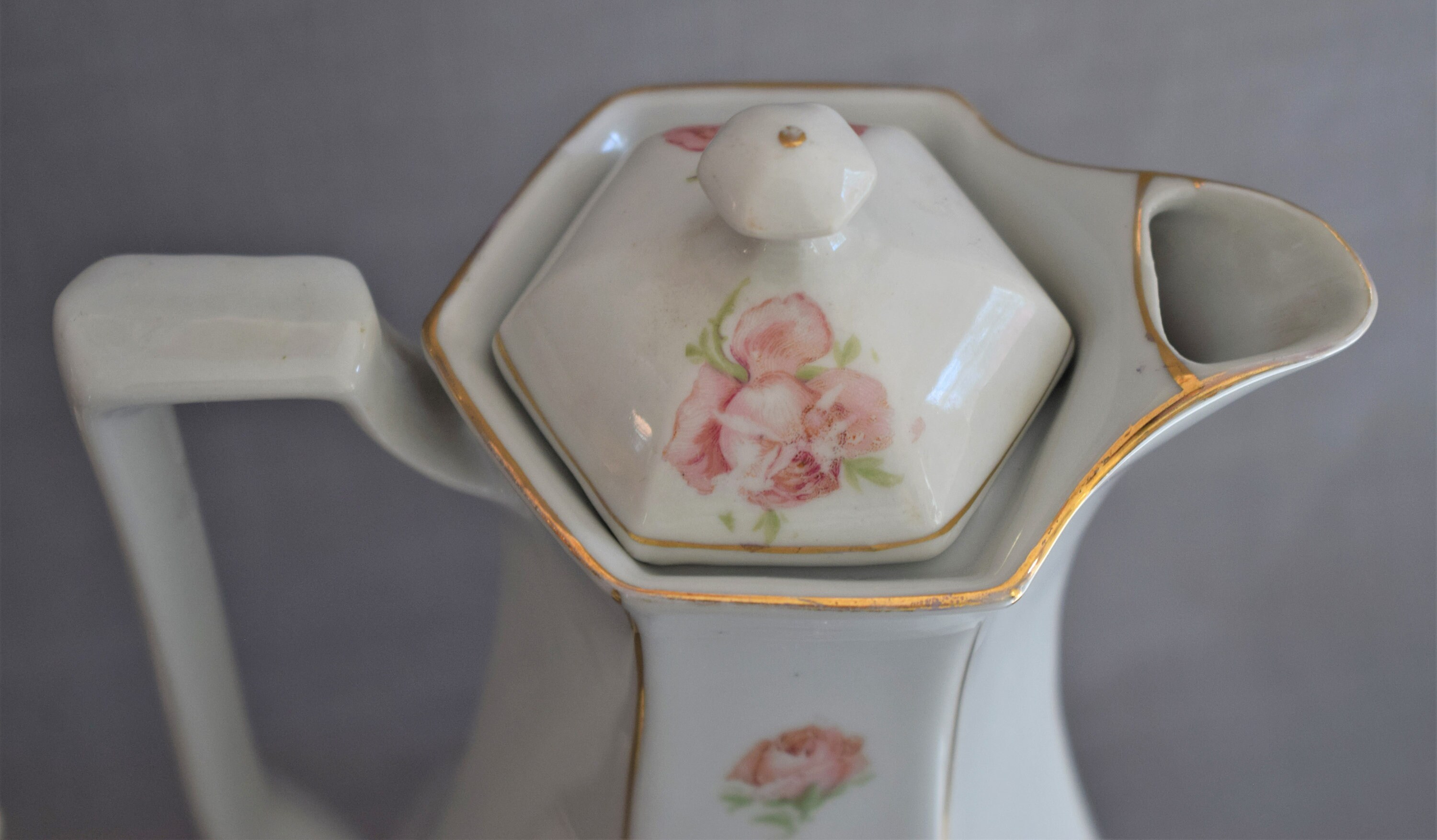 German Porcelain Chocolate Pot With 6 Demitasse Cups Hand | Etsy