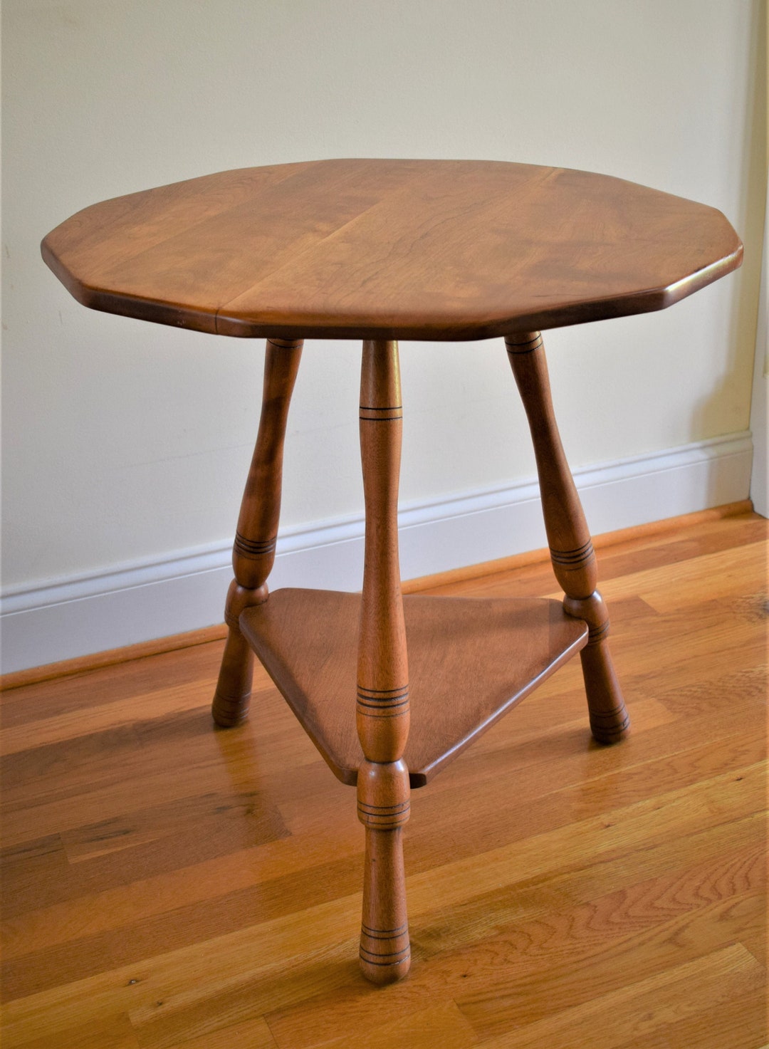 Mid Century JB Van Sciver Blonde Walnut End Table 26" - Etsy