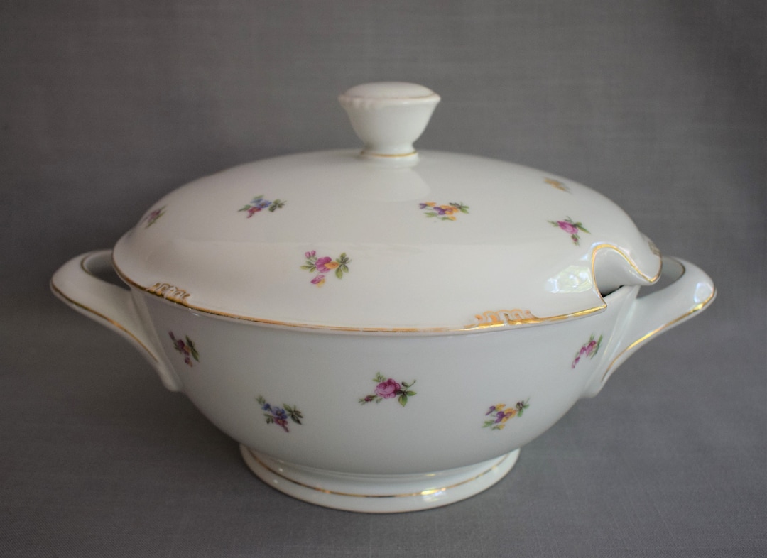 Pre-war Winterling Bavaria Porcelain Tureen Rose Pattern 13 X 10 - Etsy