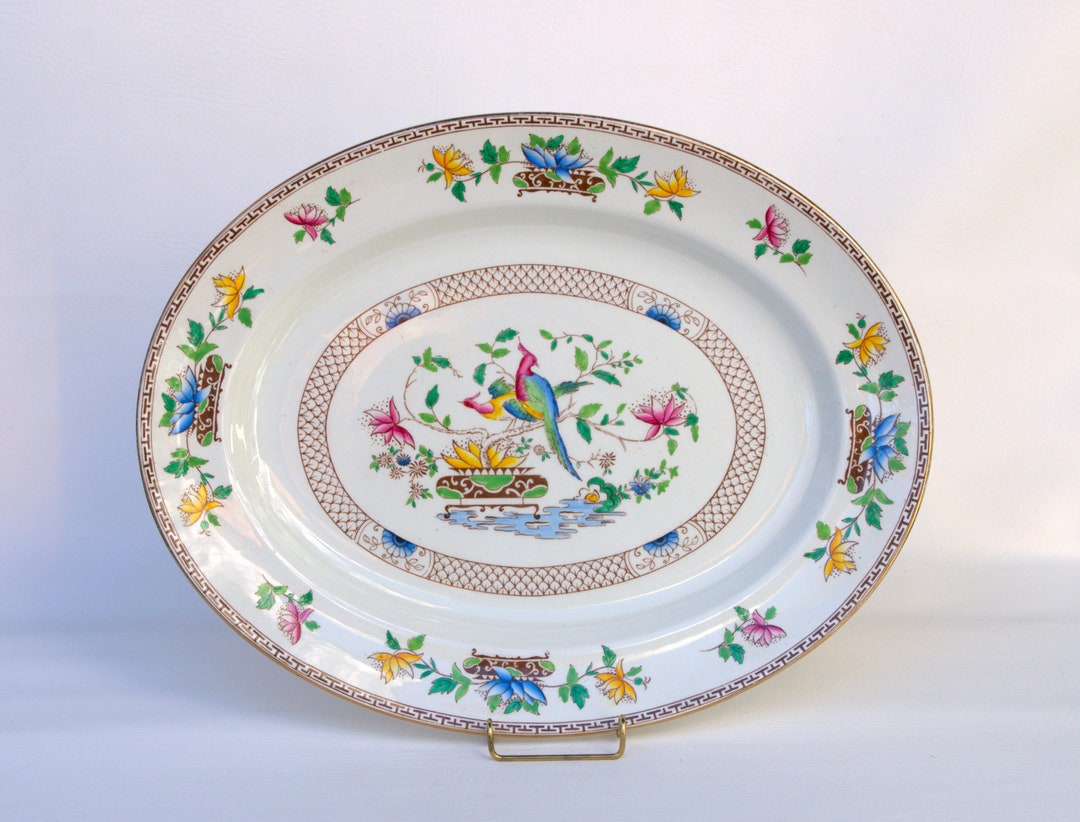 Vintage Bridgewood England malayda Lily Bone China Serving Tray a 1920s ...