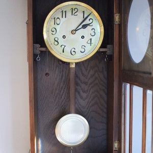 Mauthe DRGM 8 Day Spring Driven Time/strike Box Wall Clock With Solid ...