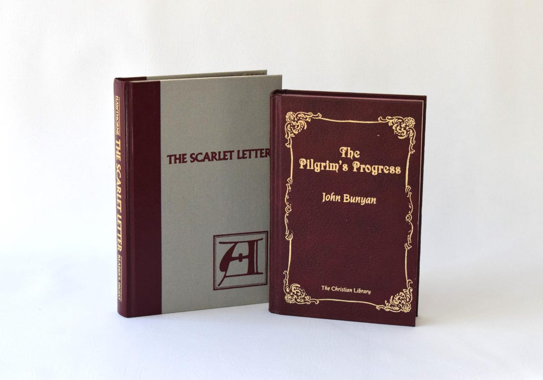 Scarlett Letter, Hawthorne (illustrated) & Pilgrims Progress Bunyan ...