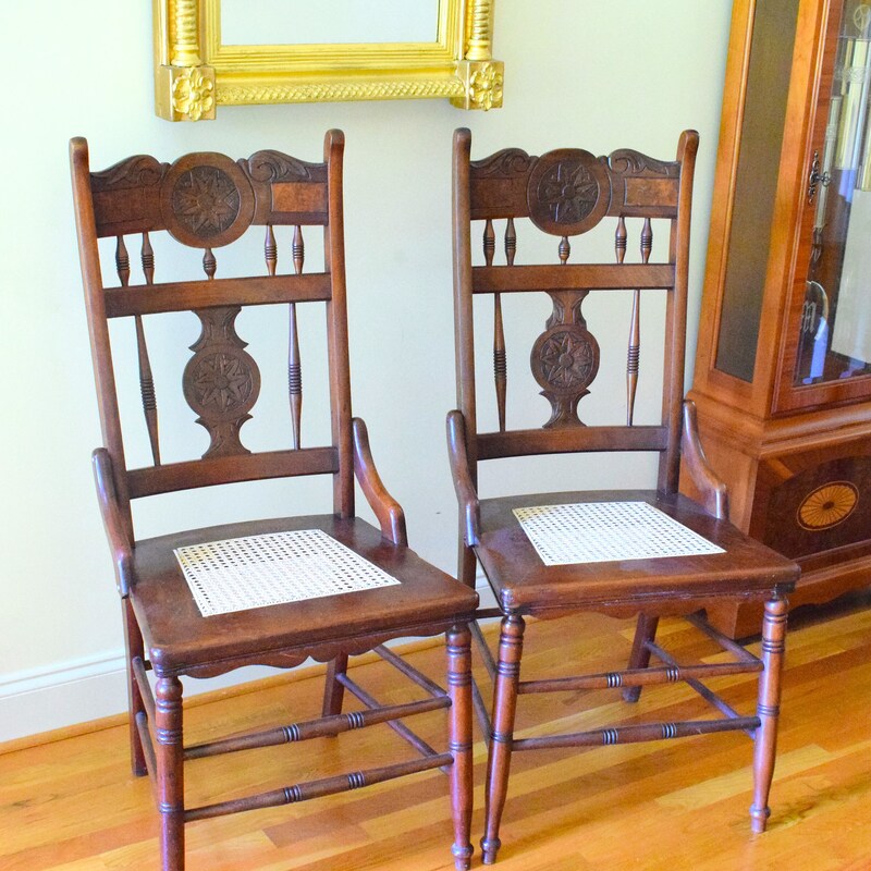 High Back Cane Chair - Etsy