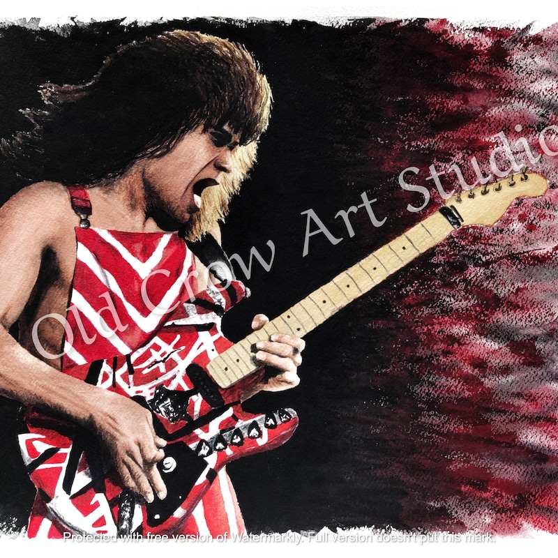 Eddie Van Halen Print - Etsy