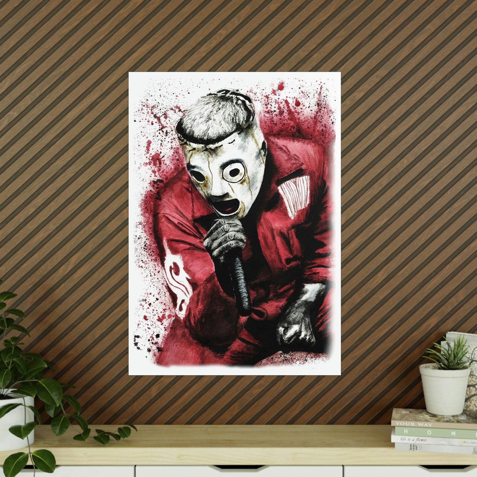 Slipknot, Corey Taylor PRINT, Numetal, Heavy Metal, Fine Arts, Rock ...