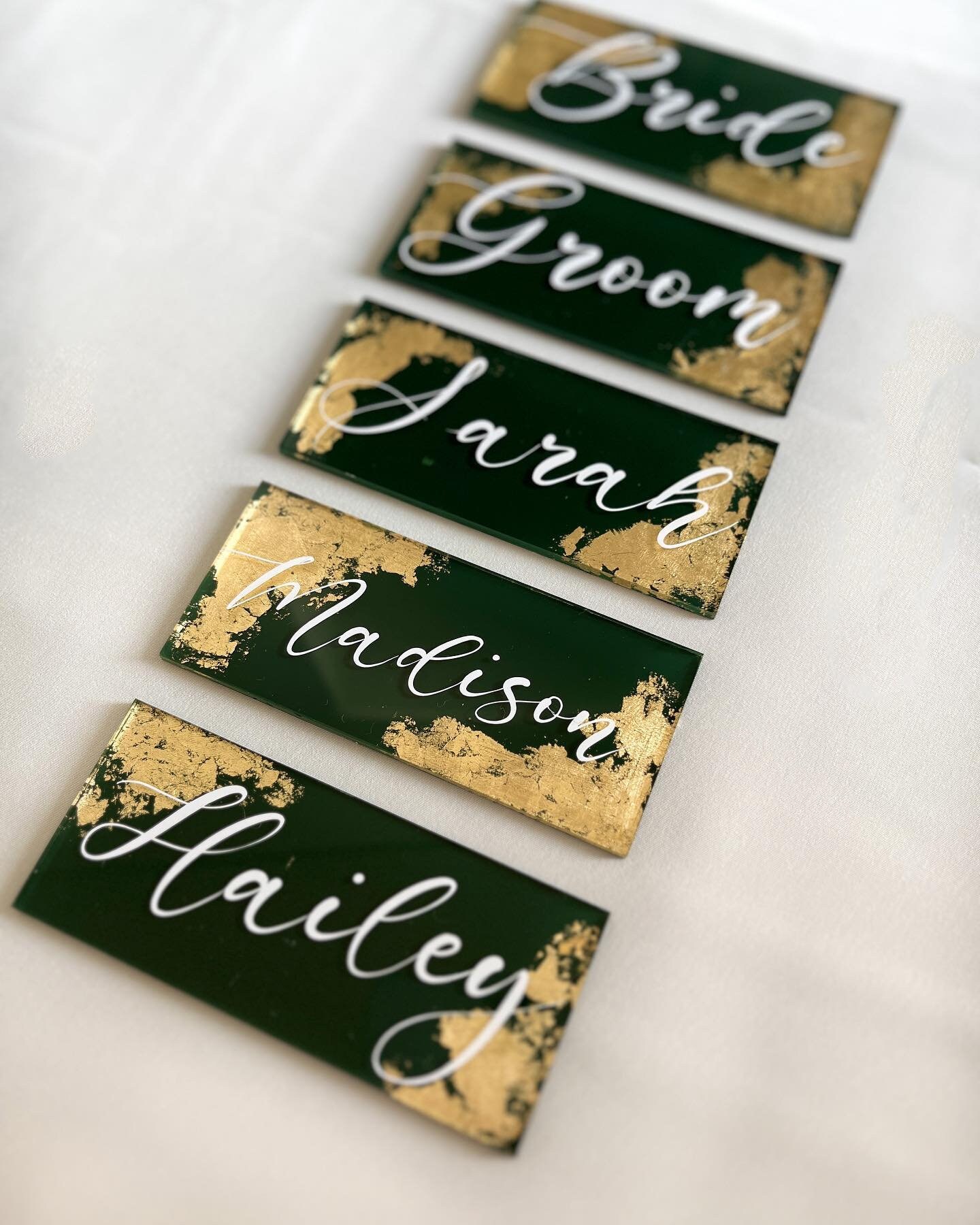 Personalized Acrylic Name Card/ Wedding Place Card - Etsy