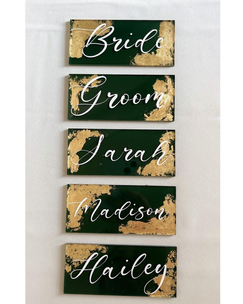 Personalized Acrylic Name Card/ Wedding Place Card - Etsy