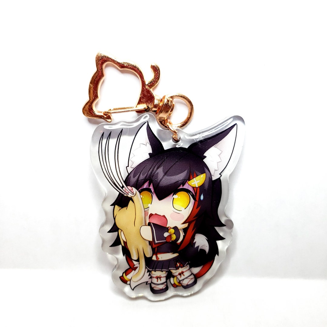Vtuber Hololive Gamers - Ookami Mio Acrylic Charm - Etsy