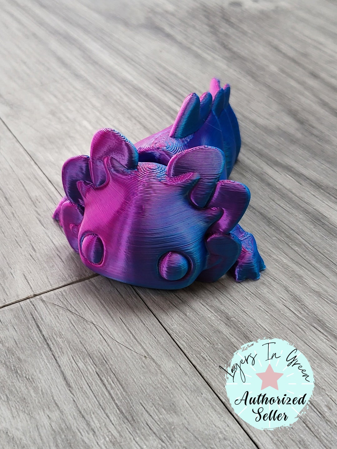 3D Printed Axolotl Tadpole: Articulated Flexi Fidget - Etsy