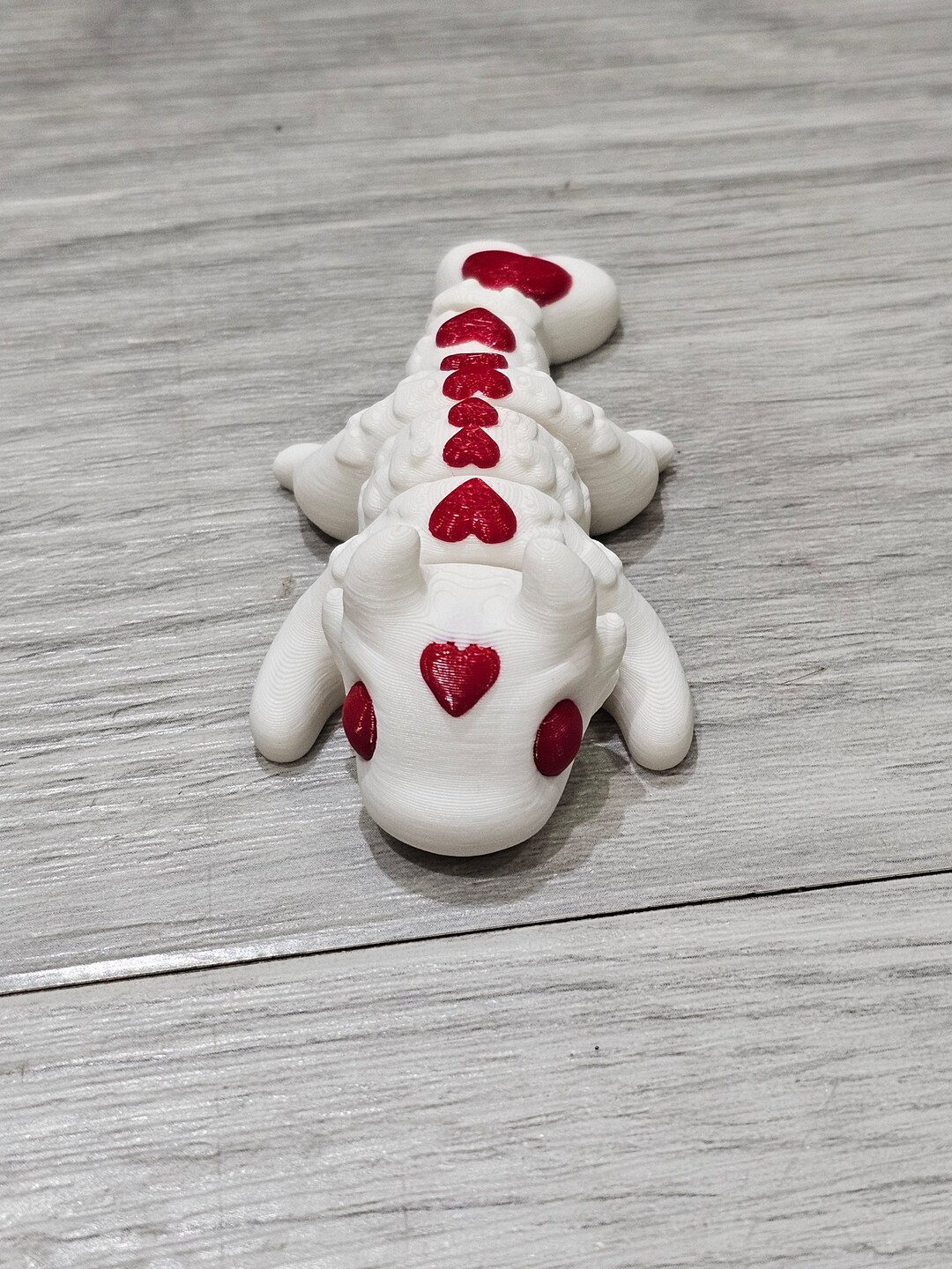 3D Printed Heart Dragon Figurine: Articulated Valentine's Gift - Etsy