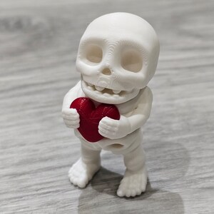 Cute Articulated Heart Skeleton, 3D Printed Valentine's Day Gift, Zou3d ...