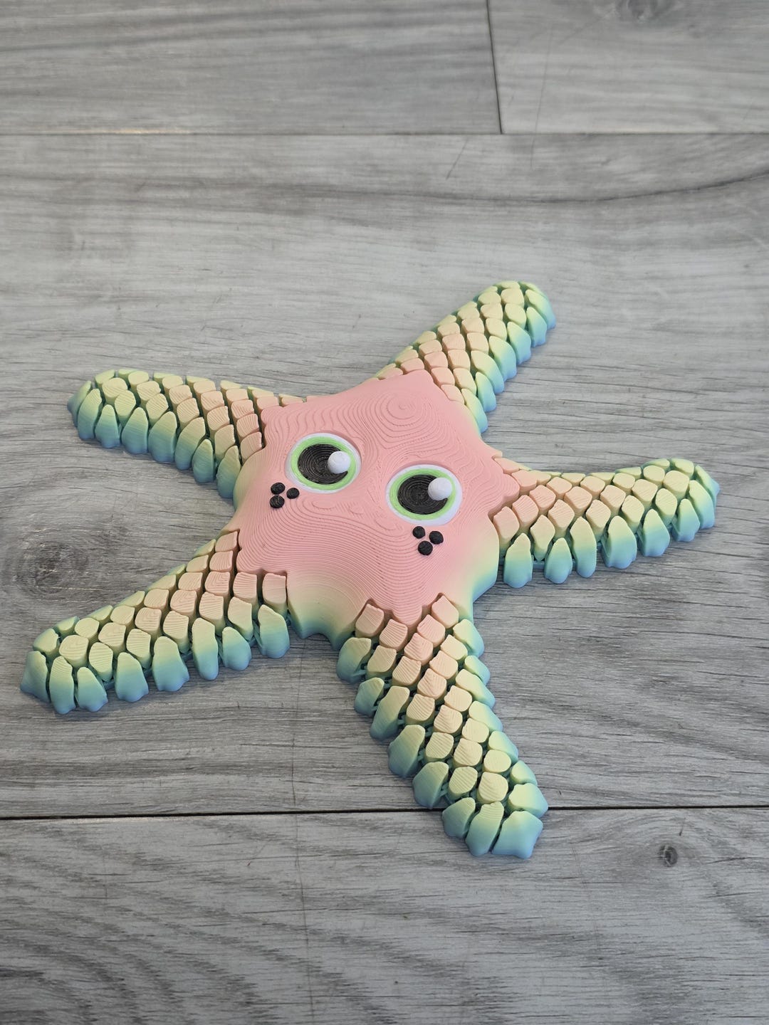 Flexible Star Fish With Cute Eyes| Articulated 3D Printed Toy | Fidget ...