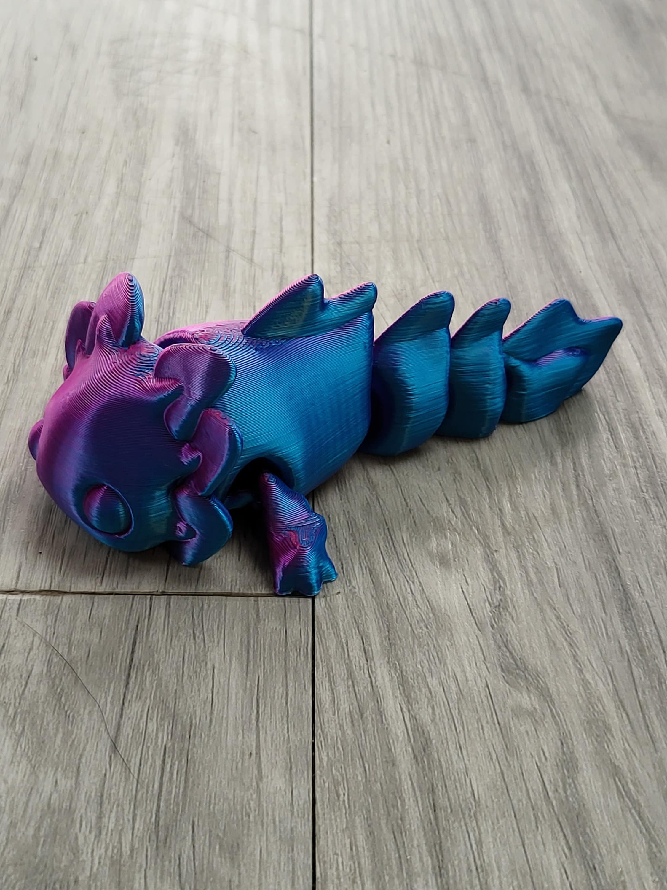 Axolotl Tadpole Flexi Adorable 3D Printed Fidget Toy - Etsy UK