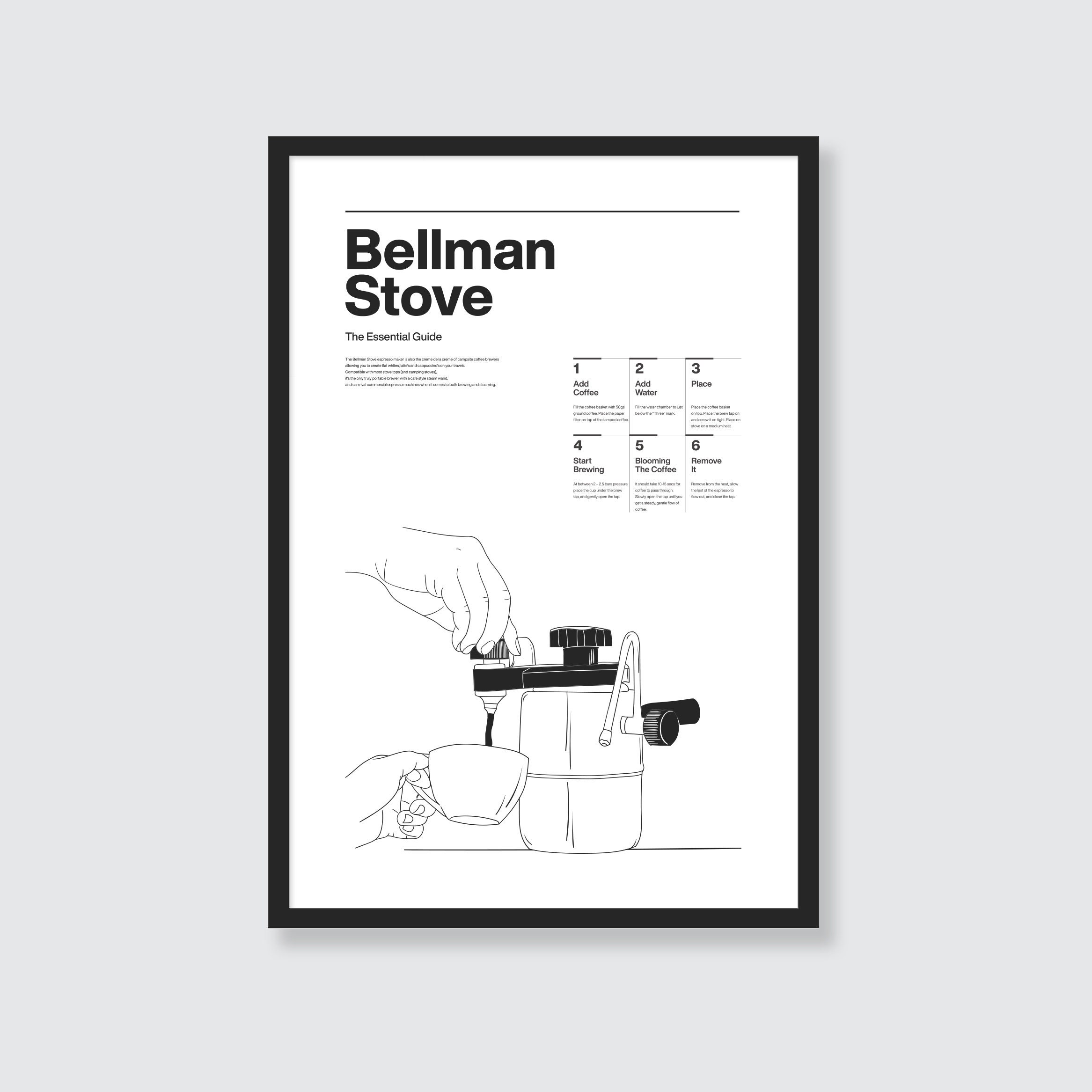 Bellman Stove Coffee Maker Print, Minimalist Line Art (digital Download ...