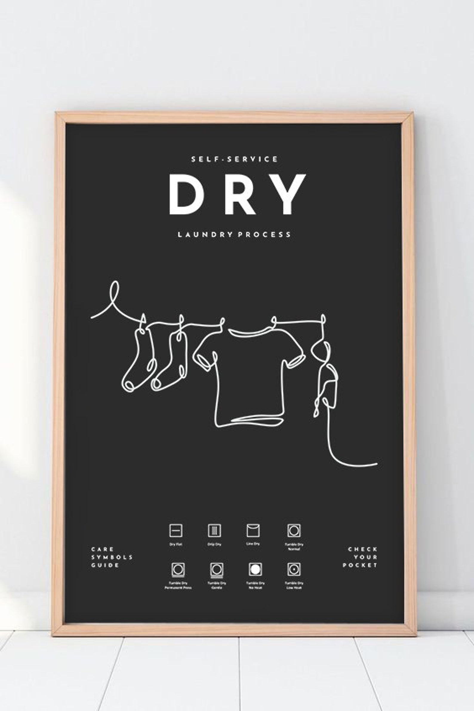 Lr06/wash-dry-fold Laundry Room Poster Three Pieces Print - Etsy