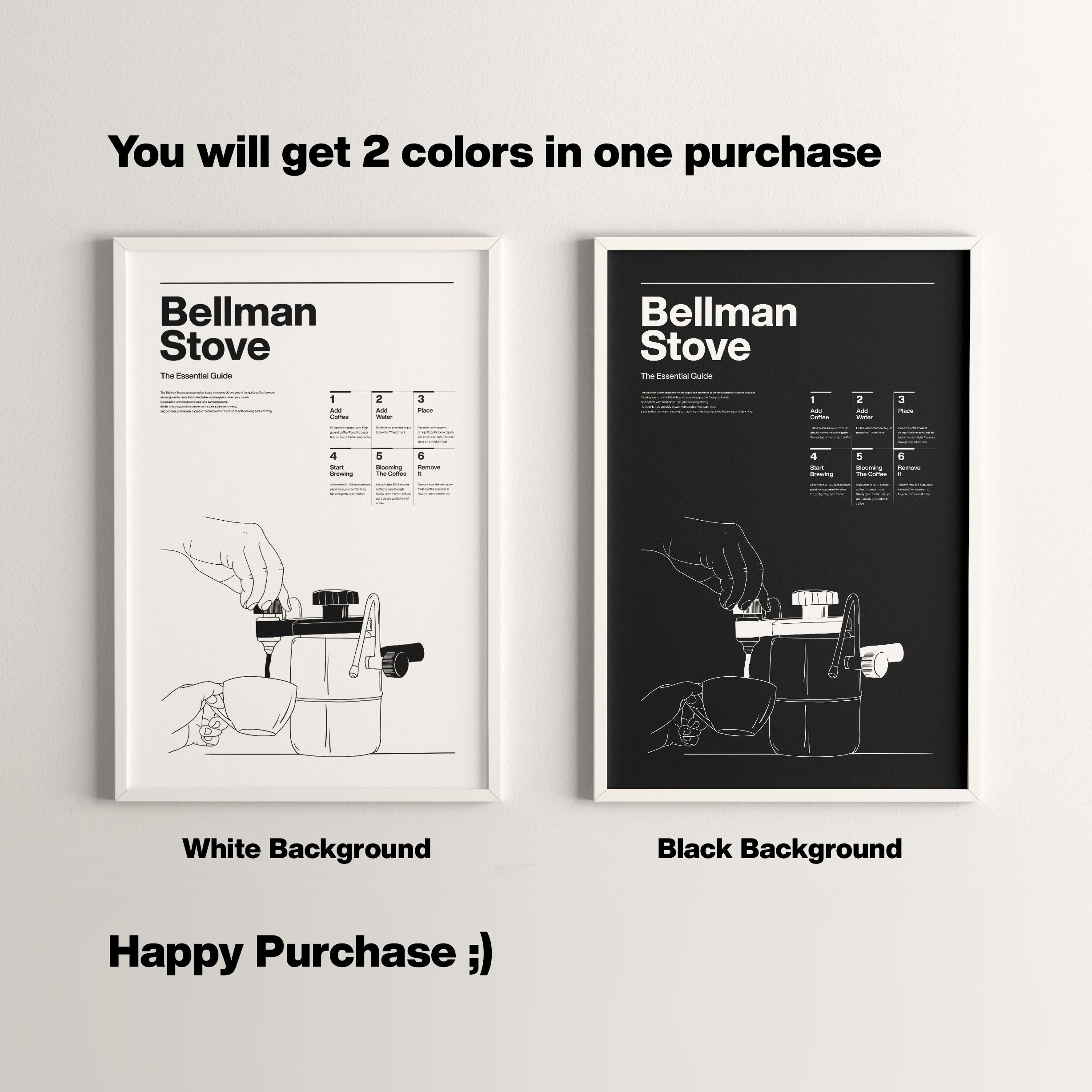 Bellman Stove Coffee Maker Print, Minimalist Line Art (digital Download ...