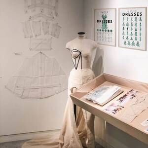 Dresess Poster Guide and Types, Print Wall Art Seamstress Sewing Room ...