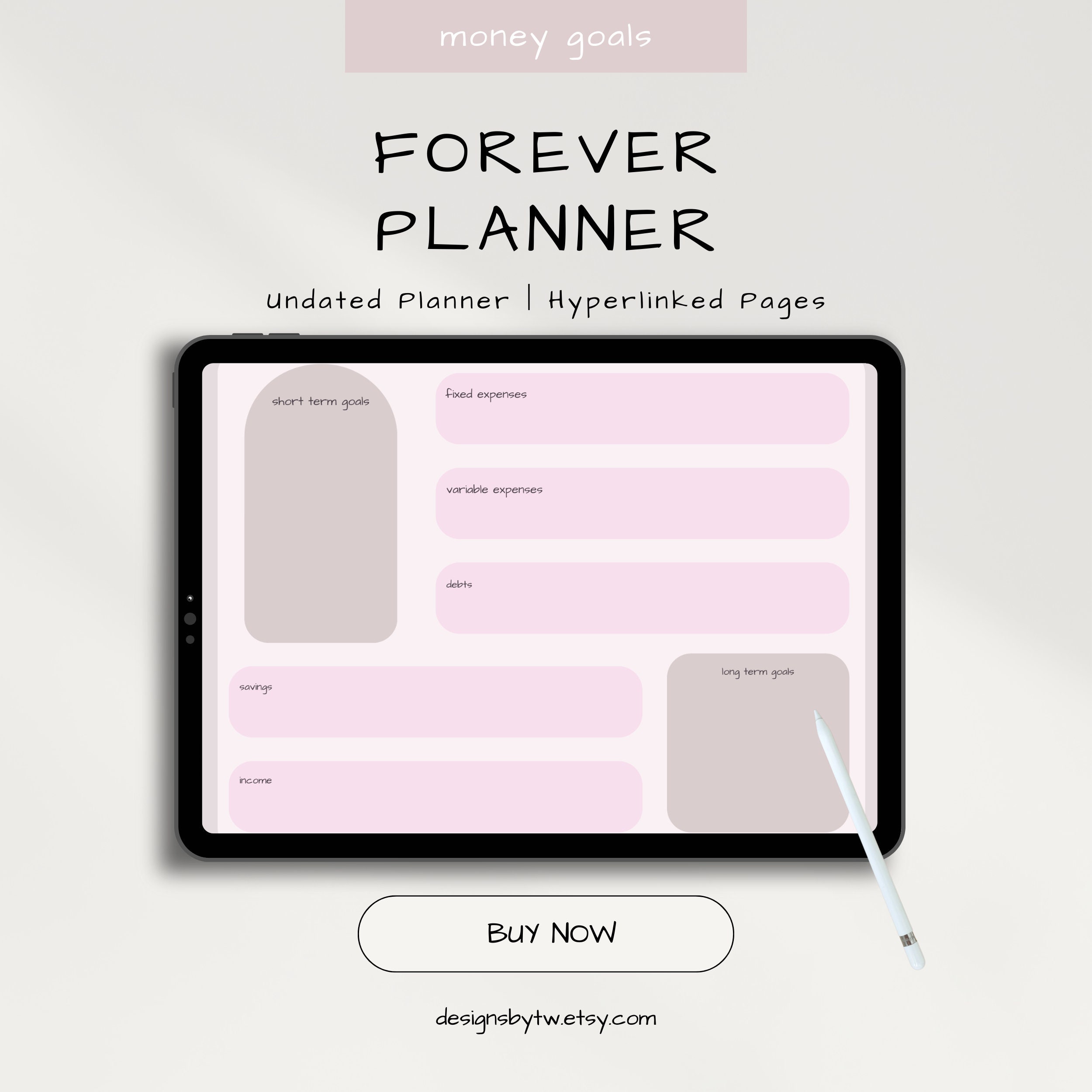 Undated Digital Planner Forever Planner Goodnotes Planner Planner Life ...
