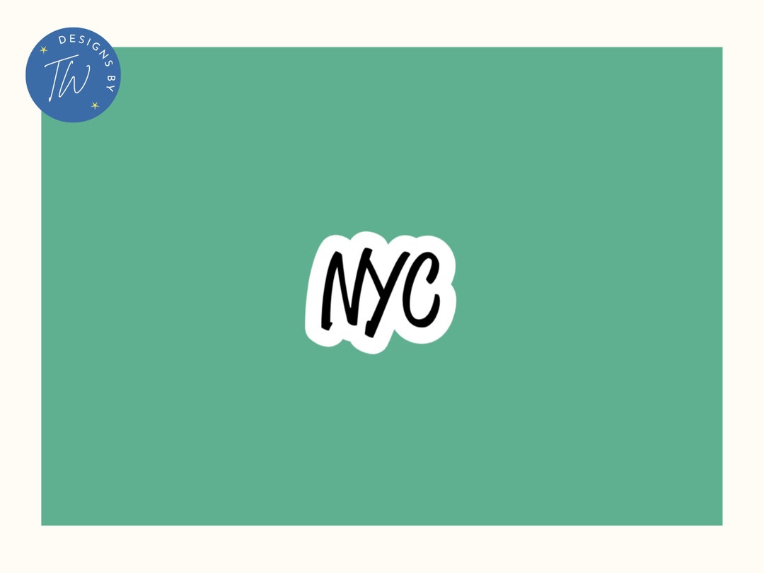 NYC Sticker | NY Sticker | New York City Sticker | NYC Stickers ...