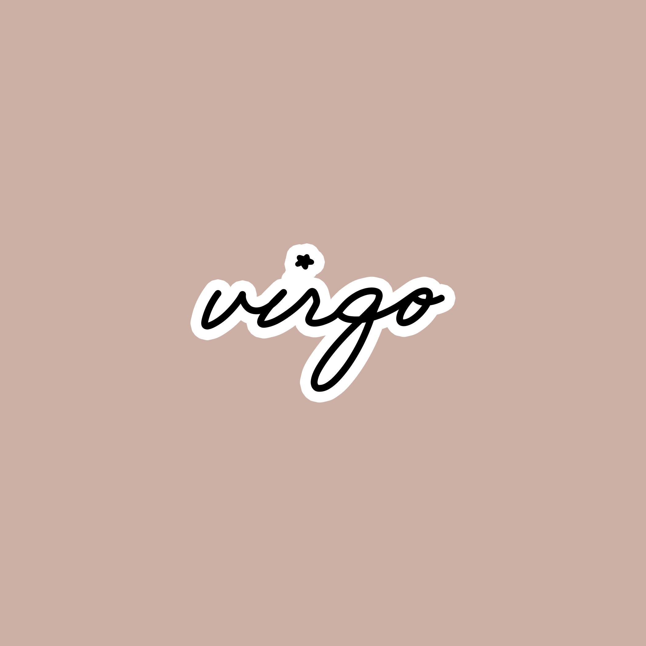Virgo Sticker Virgo Virgo Stickers Water Resistant Sticker Laptop ...
