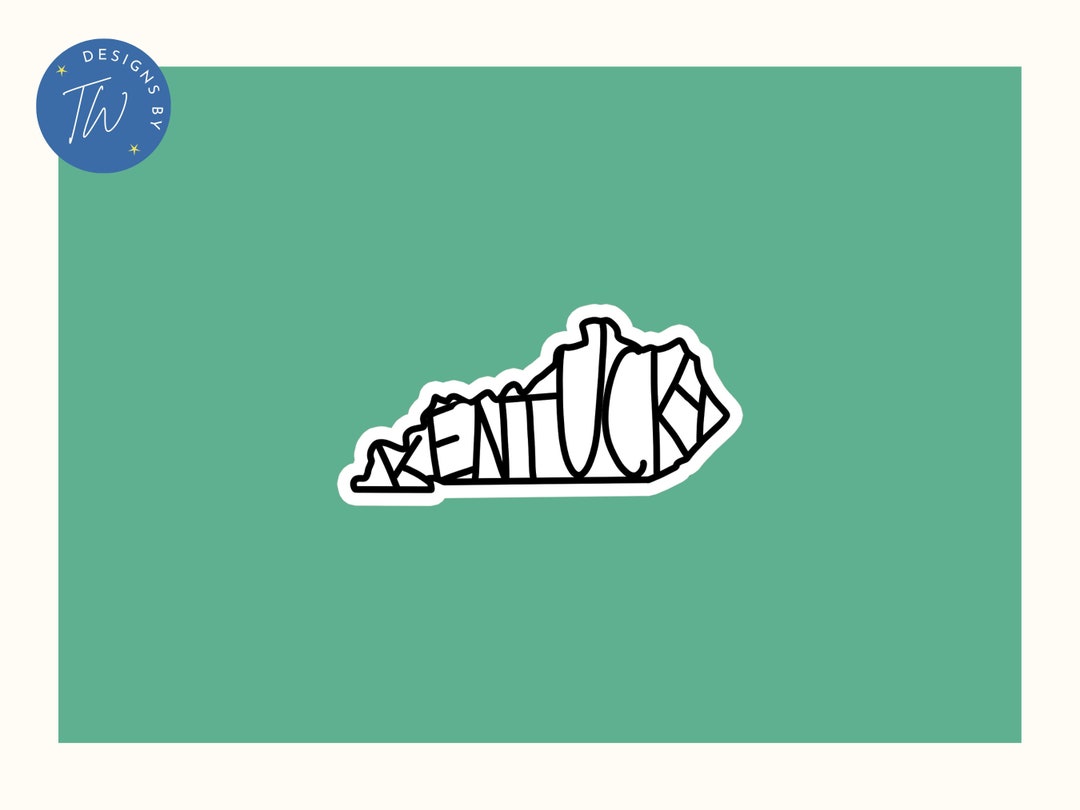 Kentucky State Sticker | KY Sticker | Kentucky Sticker | Kentucky ...