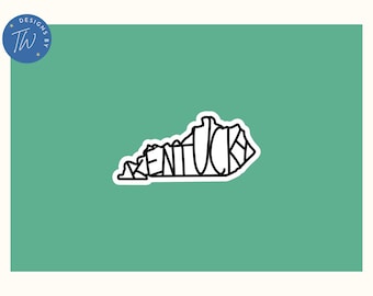 Kentucky KY State Outline Vinyl Decal Sticker - Etsy