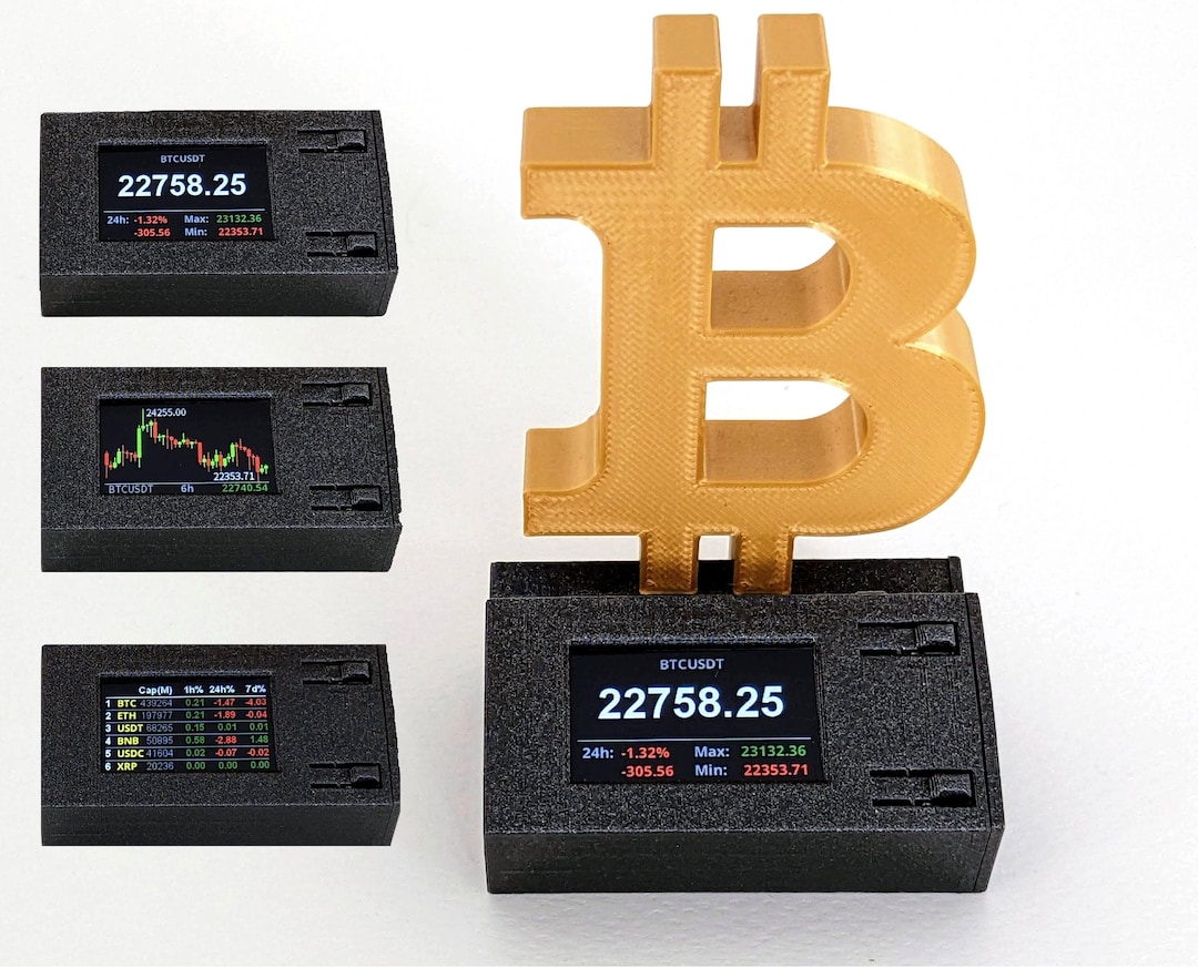 Crypto Ticker V2, Bitcoin Real Time Price, Wifi Display (support BTC ...