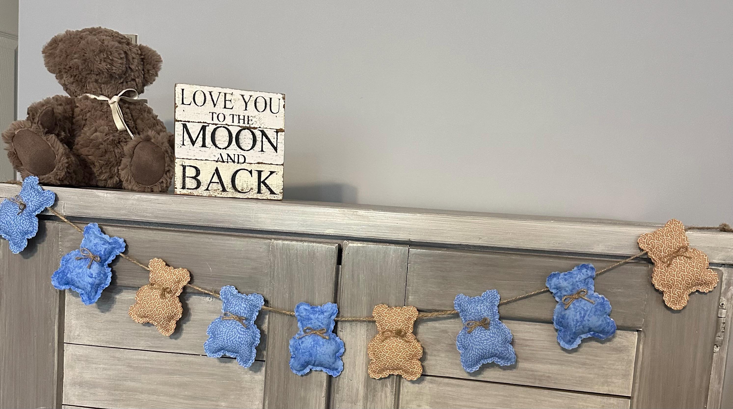 Teddy Bear Garland, Handmade Nursery Banner, Baby Bear Shower Decor - Etsy