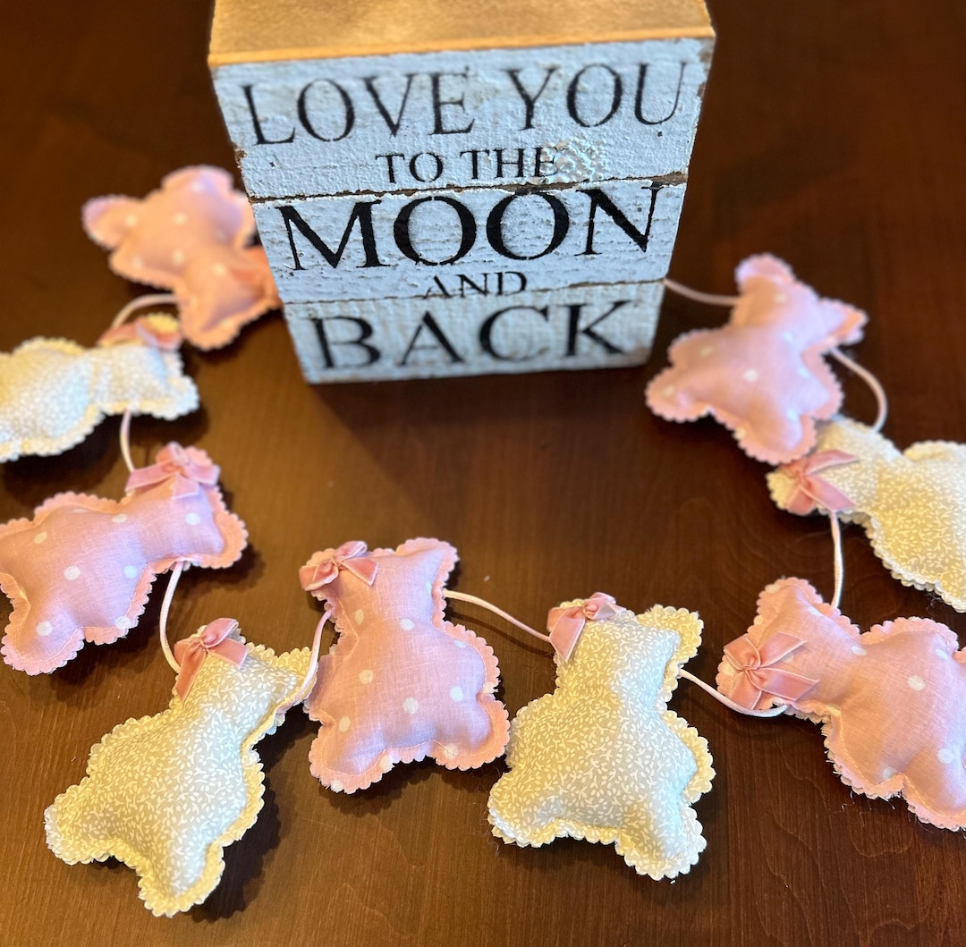 Teddy Bear Garland, Nursery Decor, Baby Shower, First Birthday Banner ...