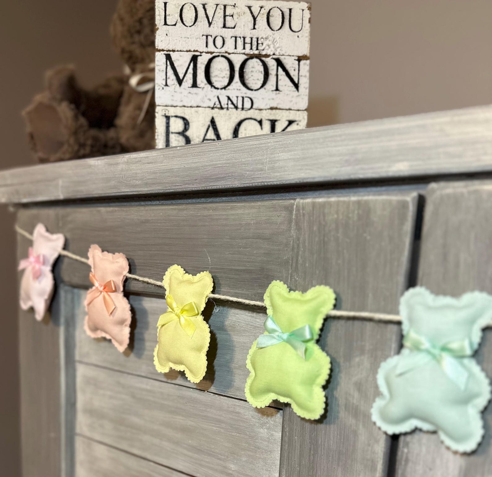 Pastel Teddy Bear Garland: Baby Shower, Nursery Decor - Etsy