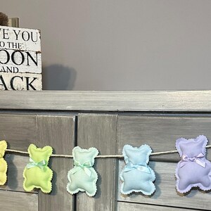 Pastel Teddy Bear Garland: Baby Shower, Nursery Decor - Etsy