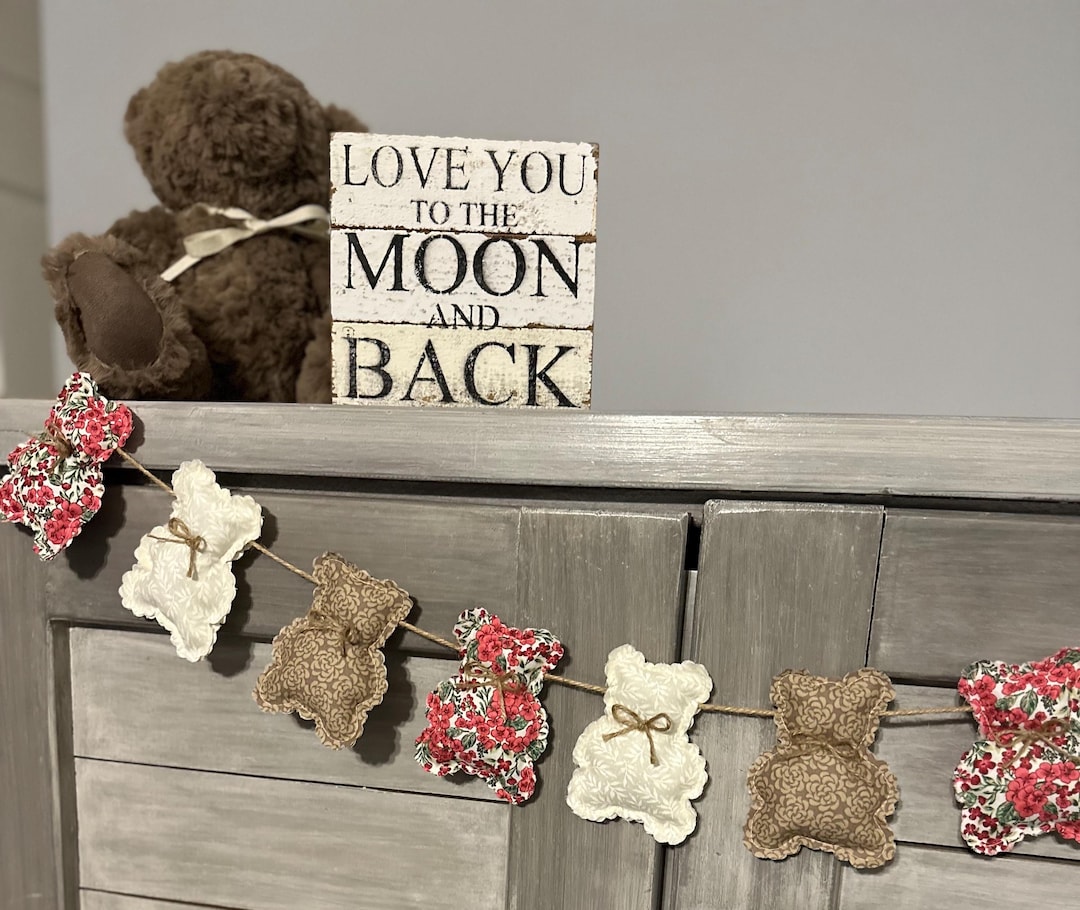 Teddy Bear Garland, Handmade Nursery Banner, Baby Bear Shower Decor - Etsy
