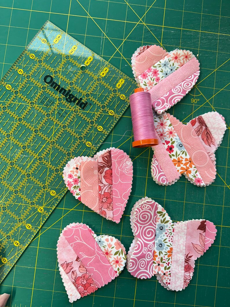 Butterfly Fabric Garland,handmade Baby in Bloom,pink Nursery,bridesmaid ...