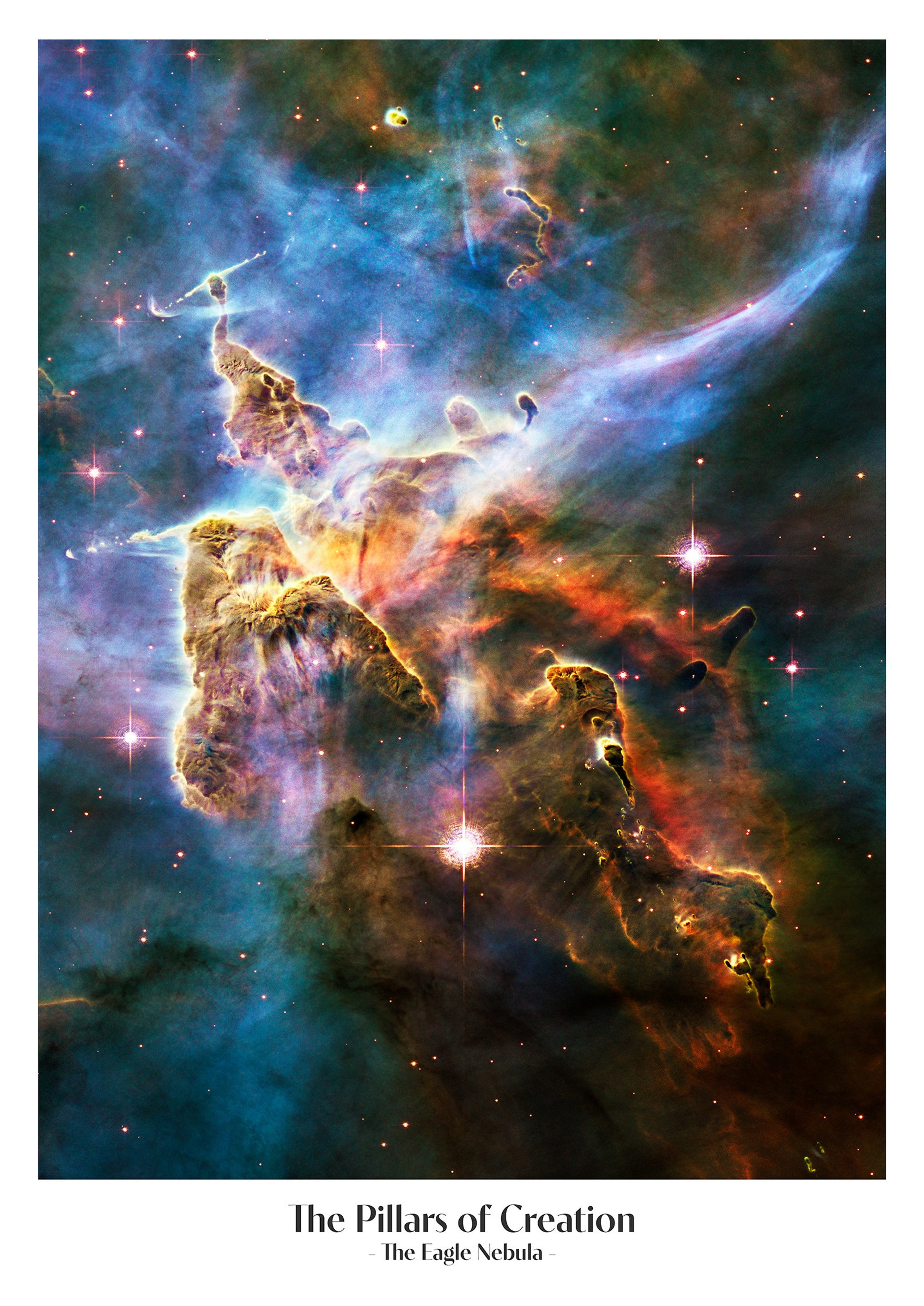 The Pillars Of Creation Eagle Nebula Wall Art Print Posters