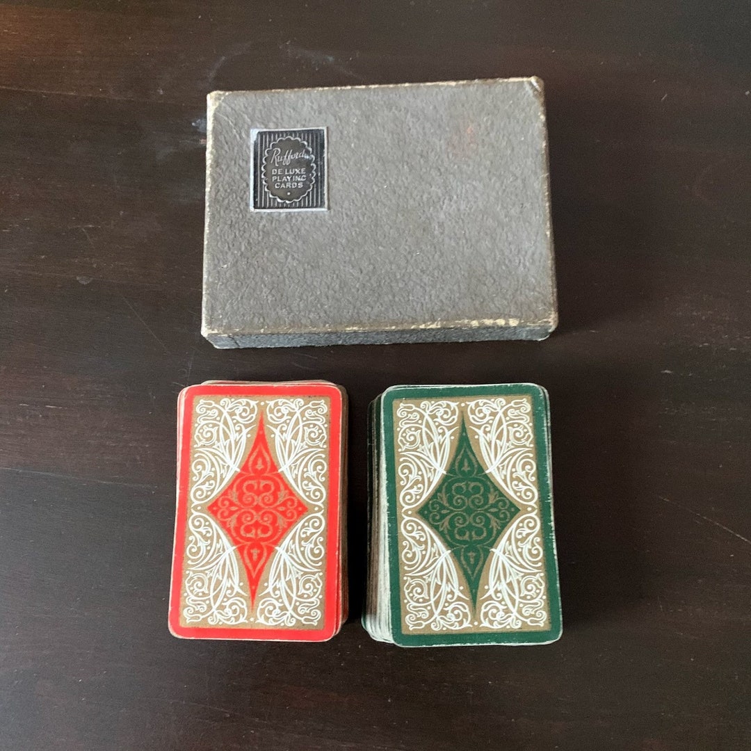 Vintage 1950s/60s Double Deck of Rufford De Luxe Playing Cards - Etsy UK