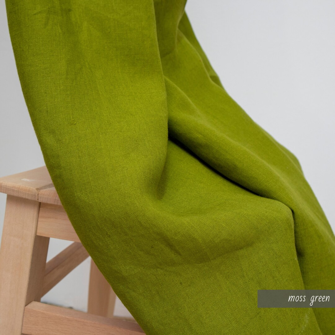 HEAVY Linen Fabric 41 Color STRIPED Linen Fabric by the Yard for Dress ...