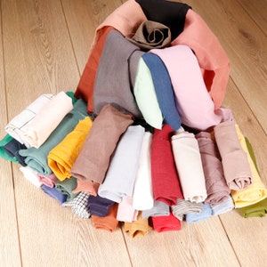 Linen Fabric Scraps in Various Colors (2.2 Ibs) - Natural Linen ...
