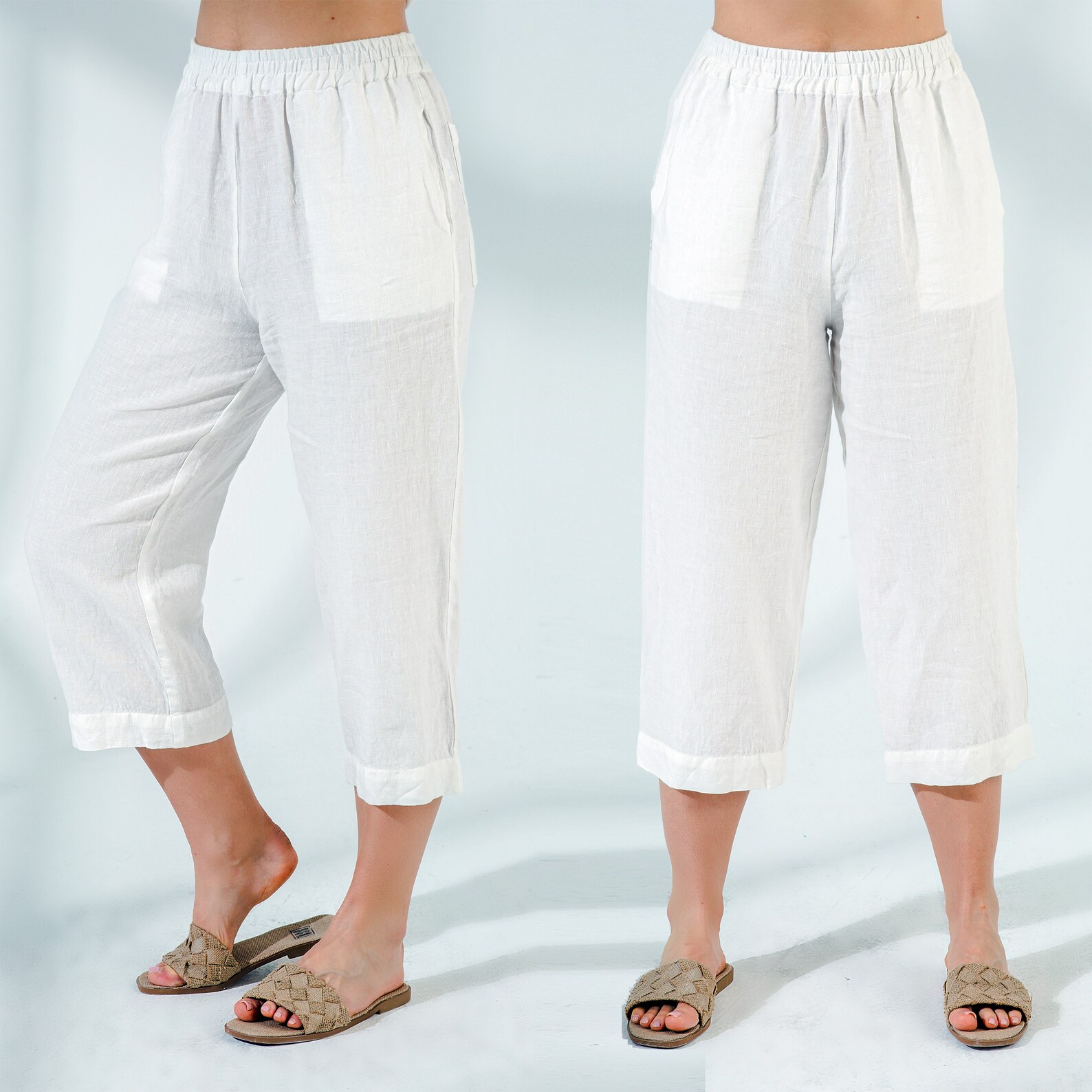 Linen Pants Women With Pockets | Casual Dress | Linen Pants Relaxed Fit ...