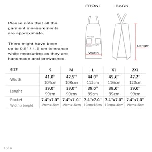 Reversible Linen Apron: No-tie Organic European Linen, 4 Pockets - Etsy