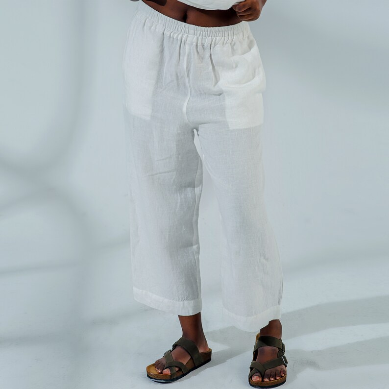Linen Pants Women With Pockets Casual Dress Linen Pants - Etsy
